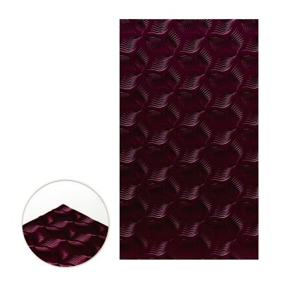 China 3D Geometric PVC Overlay Film 0.15-0.50mm Anti Scratch for Vacuum Pressing for sale
