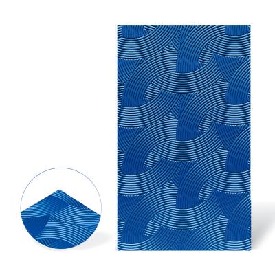 China 3D Textured PVC Membrane Film 0.30mm Stain Resistant for Furniture Wrapping for sale