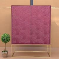 China Modern 3D Geometric PVC Membrane Foil For Kitchen Cabinets Customized Length for sale