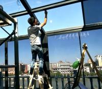 China 3M Extra Wide Explosion Proof Security Film 2-4 mil High Transparency Smash Proof Window Film for sale