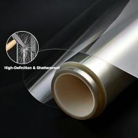 China PET Anti Fragmentation Explosion Proof Glass Film Crystal Clear Security 2mil Thick 90% VLT for sale