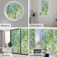 China Custom Print PVC Stained Glass Window Film 3 Mil Static Cling UV Blocking Decorative Vinyl for sale