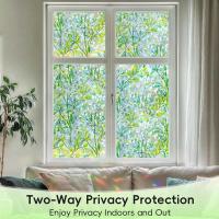 China Custom Print PVC Stained Glass Window Film 3 Mil Static Cling UV Blocking Decorative Vinyl for sale