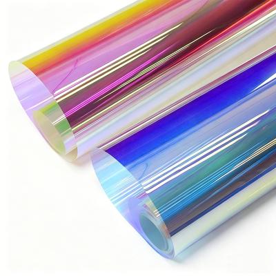 China Dichroic Security Window Film 4 Mil Iridescent Shatterproof Architectural Glass Tint for sale