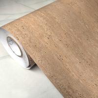 China Travertine Pattern PVC Decorative Film 0.10-0.50mm for Vacuum Press Cabinet Door Covering for sale
