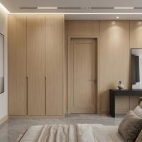 China Synchronized Wood Grain PVC Overlay Film for Bespoke Furniture MFC for sale