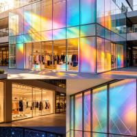 China Iridescent Window Film | Rainbow Glass Film | Chameleon Decorative Privacy Film for sale