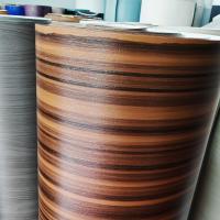 China Shimmer Gold Wood Grain PVC Foil | Thermofoil Laminate for Furniture for sale