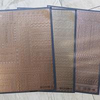 China Bohemian Tribal Geometric PVC Film | Ethnic Embossed Overlay for Furniture for sale