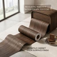 China Industrial Walnut PVC Foil for Furniture Fronts | Thermoforming Board Wrap for sale