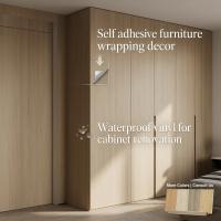 China Eco Friendly PVC Wood Grain Vinyl Wrapping Film 0.12mm 45cm for Furniture Cabinet Cover for sale
