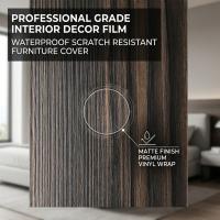 China Custom Thickness Wood Grain PVC Film 0.15mm 1260mm Matte Furniture Vinyl Wrap for sale