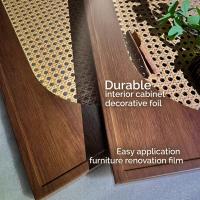China OEM Width 1.22m Wood Grain PVC Film Interior Decorative Foil for Cabinet Door for sale