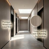 China Anti Yellowing Wood Look Vinyl Wrap PVC Film 0.07-0.25mm for Architectural Surface Finishing for sale
