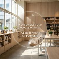 China Custom Width PVC Wood Effect Vinyl Wrap Film 0.12-0.6mm for Commercial Surface Refacing for sale