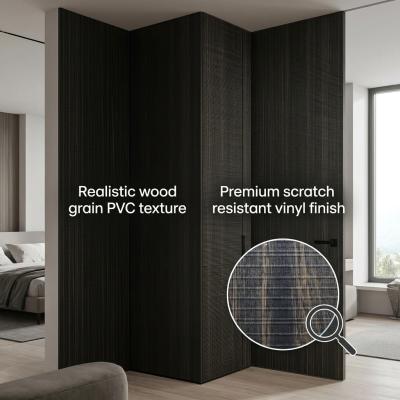 China OEM Realistic Wood Grain PVC Vinyl Wrap 0.10-0.60mm for Furniture Surface Stain Resistance for sale