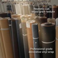China PVC Wood Grain Decorative Film 0.10-0.60mm Oak Color for Interior Surface for sale