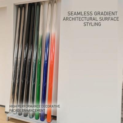 China 3m Gradient Architectural Glass Decorative Film for Large Glass Facades for sale