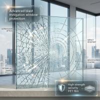 China Safety Window Film | Anti Shatter Glass Film | Security Explosion Proof PET Film for sale