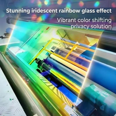 China Iridescent Window Film | Rainbow Glass Film | Chameleon Decorative Privacy Film for sale
