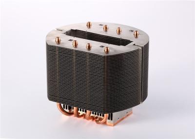 China LED Heat Pipe Radiator Copper Heat Sink Metal Stamping Parts ISO for sale