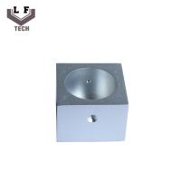 China Clear anodizing Aluminum alloy CNC machining square fixed block for connector for sale