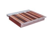 China Metal Stamping Parts Aluminum Heat Sinks Brass Tube Copper Fin Heat Sink for sale