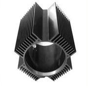 China Hollow Aluminum Extrusion Extruded Aluminum Heatsink 6000 Series T5 T6 for sale