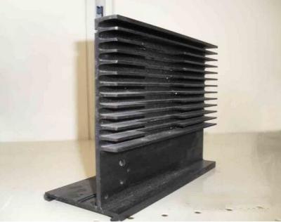 China Black Anodizing Extruded Aluminum Heatsink Extrusions for Machine for sale