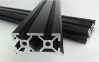 China Black Anodized 6063 / 6065 V Slot Extruded Aluminium Profiles With OEM / ODM Service for sale
