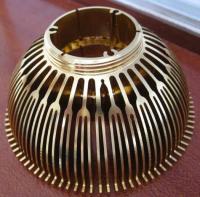 China Gold Bowl Shape Light Lamp Aluminum Heat Sinks T5 T6 LED Ceiling For Motorcycle for sale
