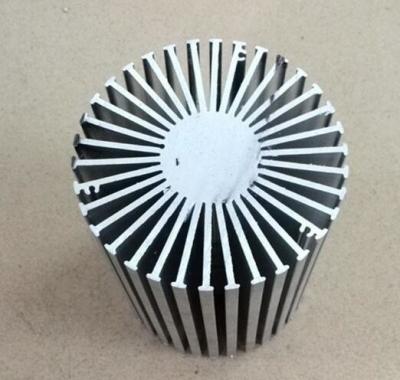 China Customized Industrial LED Aluminum Heat Sinks Anodized Sunflower Heatsink for sale