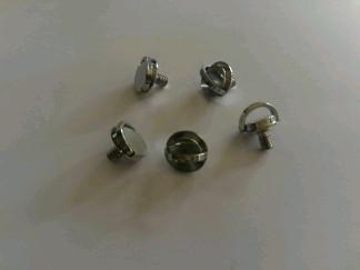 China Customized CNC Turning Machining Brass Screws with Nickel Plating For Industrial for sale