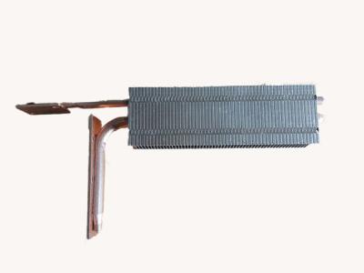 China Aluminum Fin 2PCS Copper Pipe Heat Sink 75W With Stamping Extrusion Craft for sale