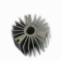 China Round Extruded Aluminum Heat Sinks with Powder spraying Surface finish for sale