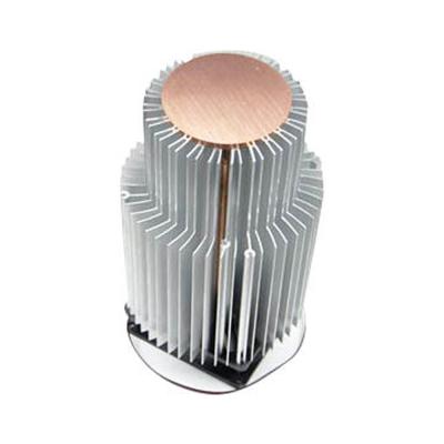 China Professional Round Copper Heat Pipe Extrusion Heat Sink Customized Size for sale
