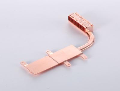 China Epoxy Gluing Bonding Copper Pipe Heat Sink CNC Machining Process For CPU for sale
