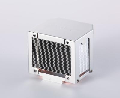 China CNC Machining Copper Pipe Heat Sink With Black Anodize Surface Treatment for sale
