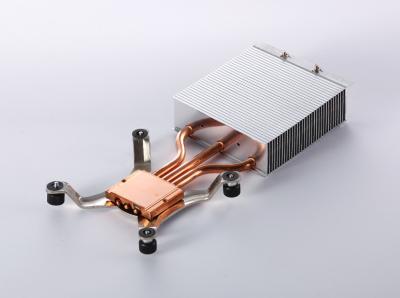 China Customized Copper Pipe Heat Sink With Soldering Process And Anti Anodizing Finishing for sale