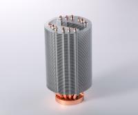 China Customized Aluminum Fin Heat Sink With Copper Pipes Raw Material for sale