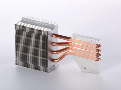 China Computer / CPU Copper Tube Heat Sink With Anodizing / Passivation Finishing for sale