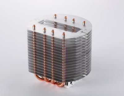 China Forging Copper Pipe Heat Sink +/-0.01mm Tolerance Customized Heat Pipe Diameter 8mm for sale