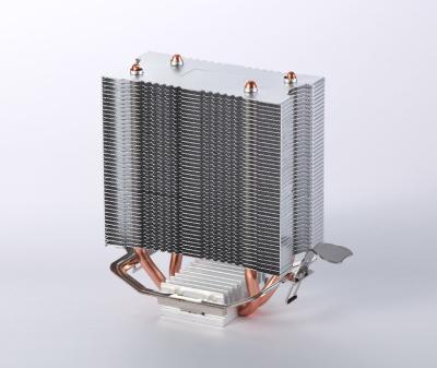 China 450G Copper Pipe Heat Sink With Black Anodize Surface Treatment for sale