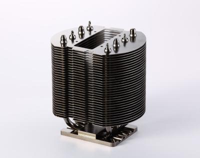 China IP55 Copper Pipe Heat Sink 0.01mm Tolerance With Anodizing / Passiviation Option for sale