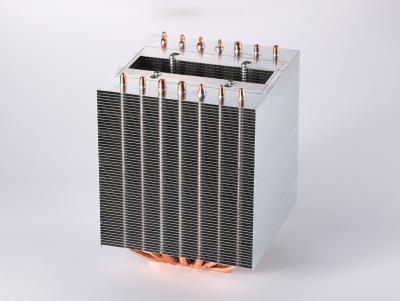 China Aluminum Plate Copper Pipe Heat Sink 0.01mm Tolerance Mill Finish IP55 for sale