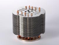 China IP55 Copper Tube Heat Sink Stamping 0.4mm Aluminum Fin Customized for sale