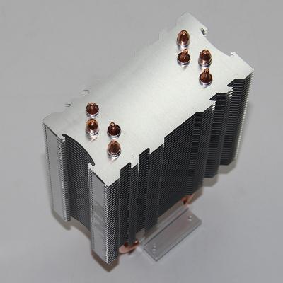 China Computer / CPU Copper Tube Heat Sink Stamping Processing Epoxy Gluing Bonding for sale