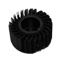 China Custom Round Aluminum Heatsink Natural Anodise / Painted / Tin Plated Finish for sale