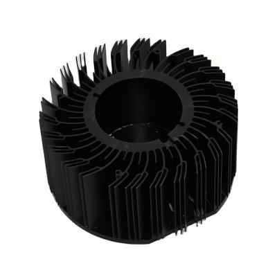 China Custom Round Aluminum Heatsink Natural Anodise / Painted / Tin Plated Finish for sale