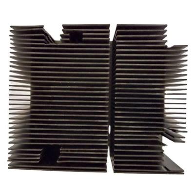 China Black Anodized Extrusion Heat Sink Aluminum 6061/6060/6063 T1-T6 Material for sale